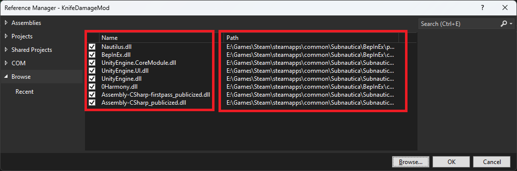 Adding references | Subnautica Modding Guide
